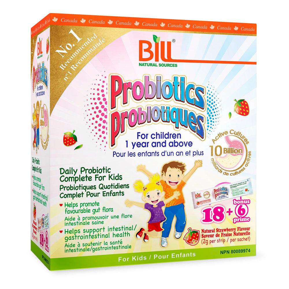 BILL Natural Sources® Probiotics Powder for Children in 24 Strips ...